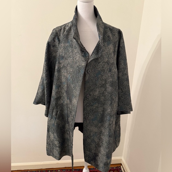 Eileen Fisher | Jackets & Coats | Beautiful Eileen Fisher Jacket Blue ...